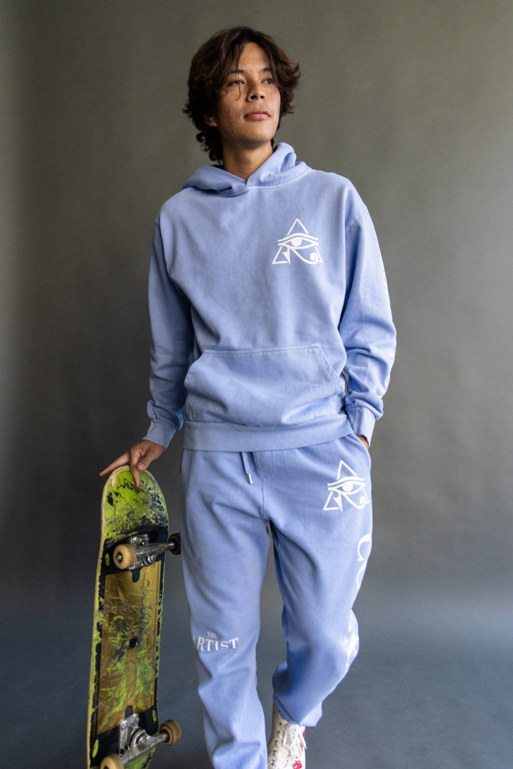 The Artist Collection Baby Blue Sweat Pants – Ayona Clemons
